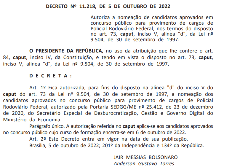 Concurso Prf Autorizada A Nomeação De Mais Aprovados Confira