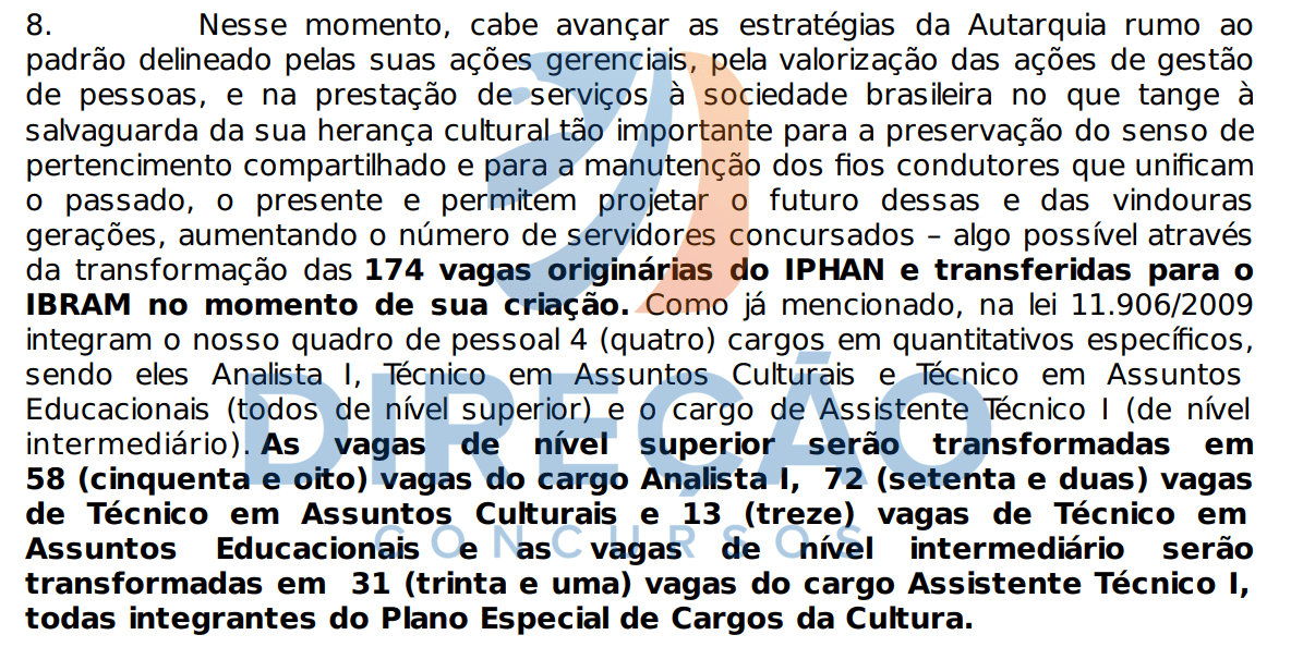 Concurso Ibram: órgão pede edital para 376 vagas; veja! | Direção Concursos