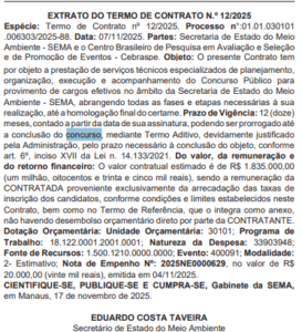 Concurso Sema AM: banca contratada; 159 vagas de níveis médio e superior!