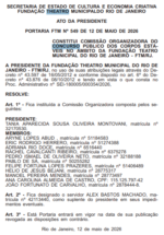 Concurso Theatro Municipal RJ: comissão organizadora formada